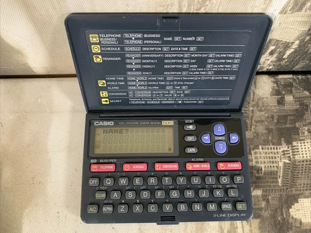 CASIO DC-7500A DATA Bank 500 Vintage Collectible No Box £14.99 ...