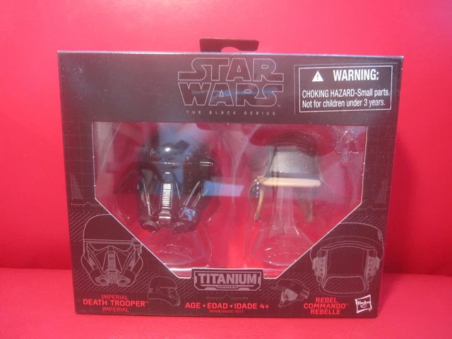 STAR WARS BLACK Series Titanium Series Imperial Death Trooper & Rebel ...