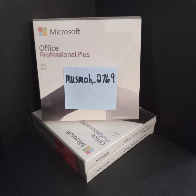NEW MICROSOFT OFFICE 2021 Pro Plus - 1PC Lifetime Full Retail Package ...