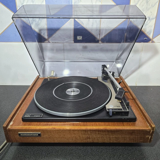 VINTAGE MARCONIPHONE MUSIC Centre 15+15 Vinyl Record, Cassette, Radio ...