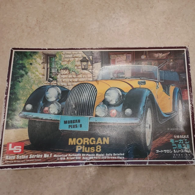 VINTAGE 1:16 LS Morgan Plus 8 Motorised Model Kit Auto Salon £16.52 ...