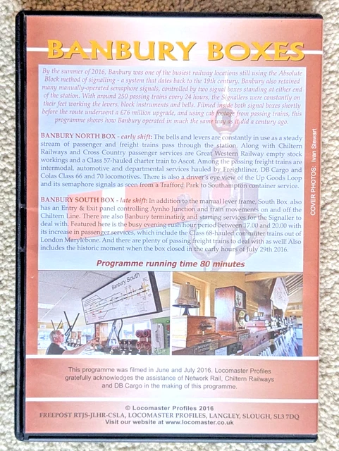 LOCOMASTER PROFILES DVD Banbury Boxes Final Months GWR Chiltern £10.00 ...