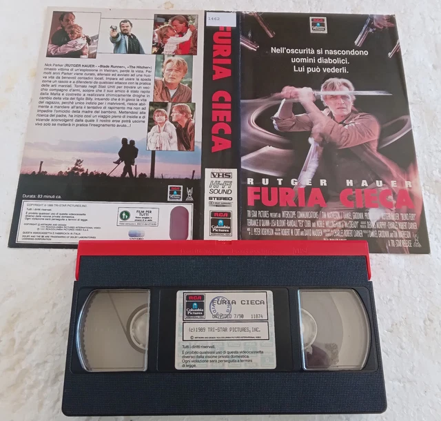FURIA CIECA (1989) Vhs 1ª Edizione 1990 Rca Columbia Pictures Cvt 11874 ...