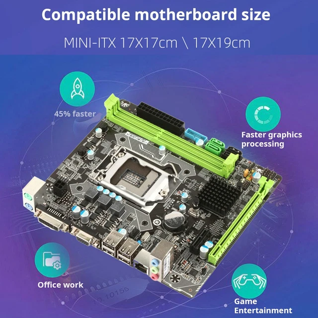MINI PC CASE Desktop Computer Case Mini-itx Computer Case with Wi-fi ...