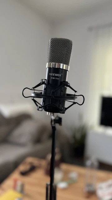 MICRÓFONO CONDENSADOR DE grabación de radiodifusión de estudio Neewer ...