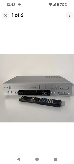 DAEWOO DF-4500P VCR VHS DVD Recorder NICAM A2 Hi Fi 6 Head with Remote- VVGC £78.10 - PicClick UK