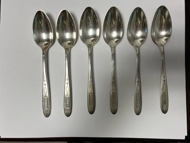 LOT 6 ONEIDA Community Plate Grosvenor Pattern 1921 Silverplate ...