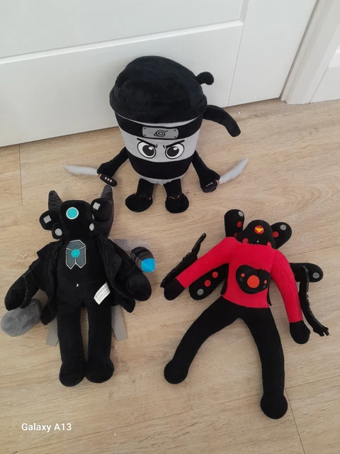 3 X PLUSH Skibidi Toilet Brainrot Roblox Soft Toys Titan Speaker Man ...