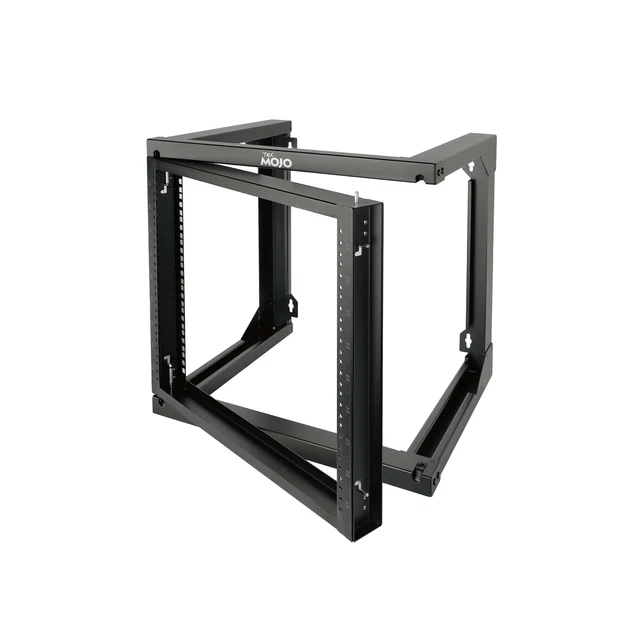 9U WALL MOUNT Server Rack, Open Frame Rack with Swing Gate, Network ...
