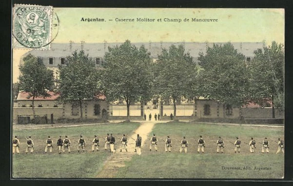 CPA ARGENTAN, CASERNE Molitor et Champ de Manoeuvre 1907 EUR 4,00 ...