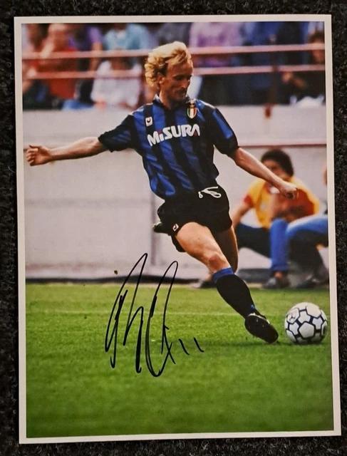 ANDREAS BREHME GROSSFOTO 20x27 ORIGINAL-AUTOGRAMM Inter Mailand EUR 59 ...