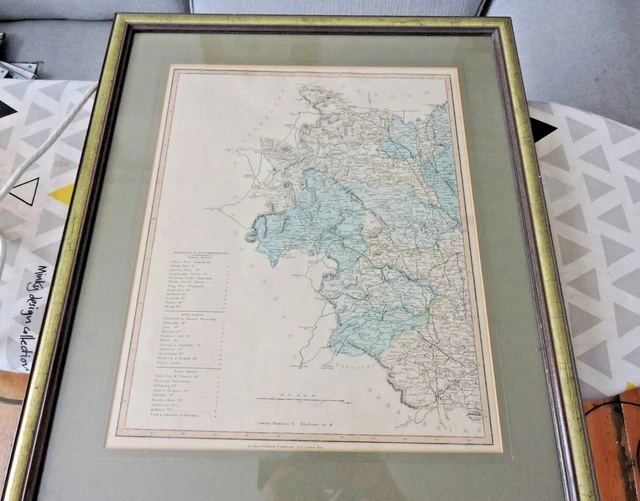 ANTIQUE MAP OF North and West Yorkshire - J. Duncan Paternoster Row ...