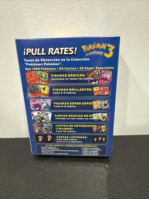 NEW 30 PACKS 2025 Peru Pokemon Blue Vol 3 Pokedex Sticker Booster Flash ...