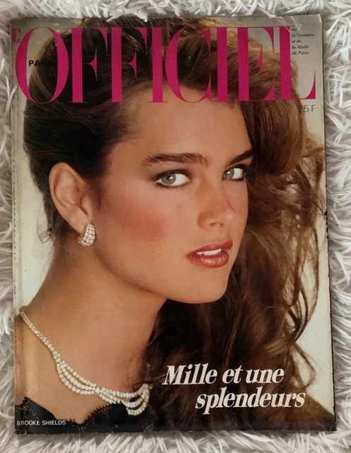 L’OFFICIEL RARE BROOKE Shields Cover Mag Vintage Magazine Complete Rare ...