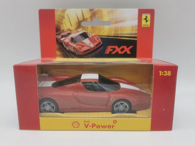 MODELLAUTO RENNWAGEN SHELL V-Power Ferrari FXX Maßstab 1:38 EUR 14,99 ...
