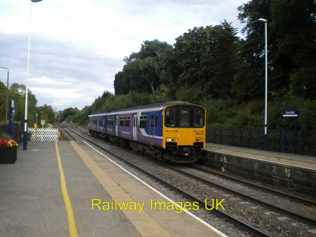RAILWAY PHOTO CLASS 150 DMU Train arriving at Dronfield station c2013 £ ...
