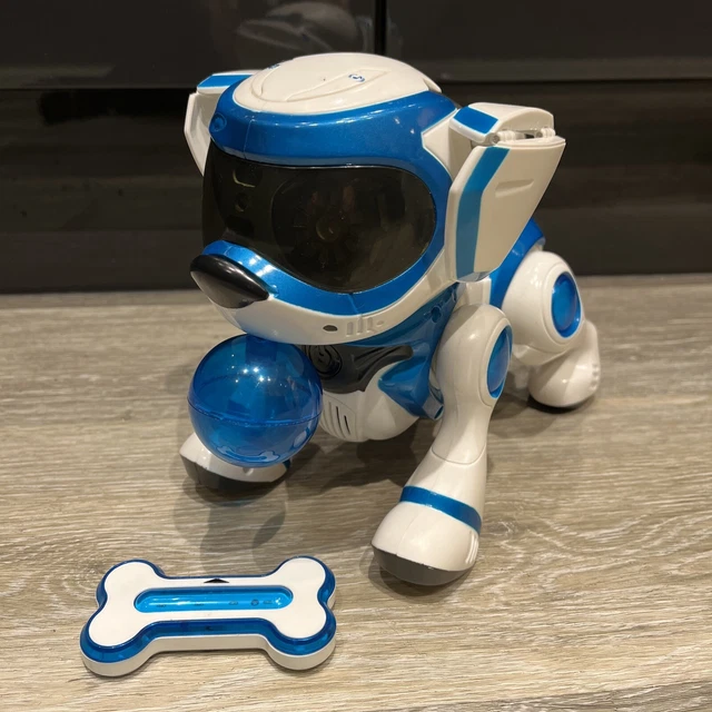 TEKSTA BLUE PUPPY Dog Robotic Robot Pet + Accessories Untested BROKEN £ ...