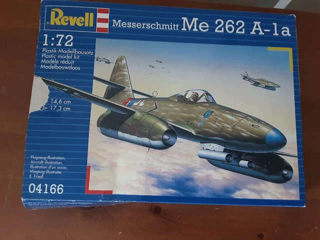 REVELL 1/72 WW2 German Messerschmitt ME 262 A-La Jet Fighter . Unmade ...