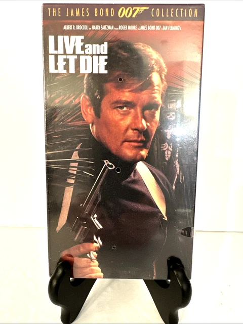 JAMES BOND 007 Live and Let Die VHS Tape Movie 1995 Roger Moore Brand ...