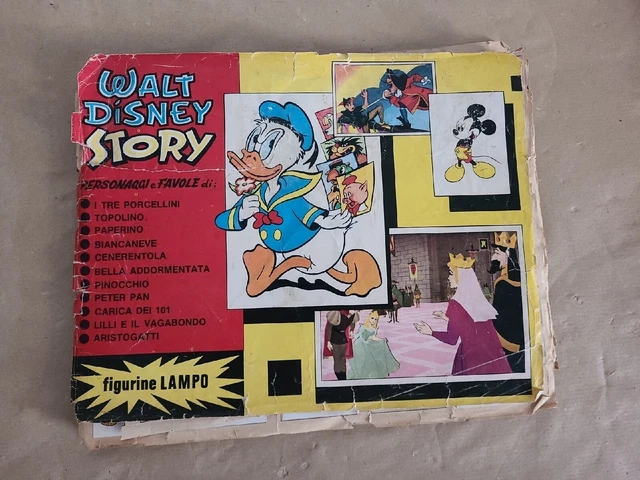 ALBUM FIGURINE WALT DISNEY STORY Lampo Moderna 1971 ORIGINALE da ...