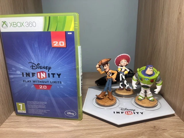 DISNEY INFINITY 2.0 Xbox 360 Game, Base and 3 Toy Story Figures Woody ...