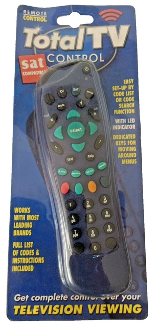 TOTAL CONTROL UNIVERSAL Remote for any TV Philips Samsung LG Panasonic ...