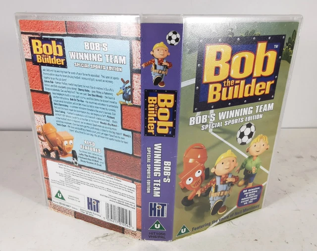 BOB THE BUILDER Bob's Winning Team Special Sports Edition VHS Video ...