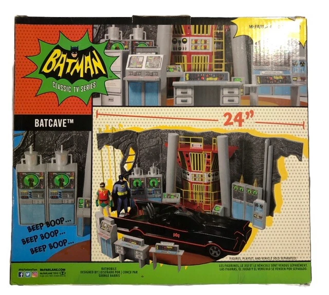 MCFARLANE TOYS DC Batman 1966 Retro Batcave Collectible Playset $124.98 ...