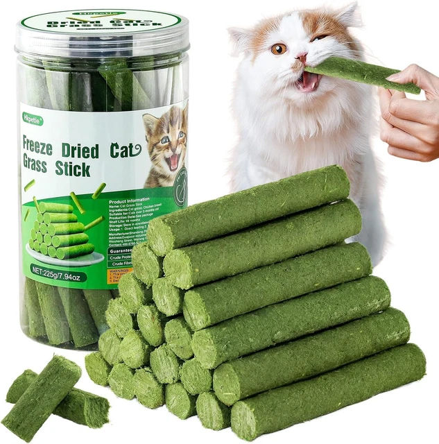 225G CHICKEN FLAVOR Cat Grass Teething Stick for Dental Health ...