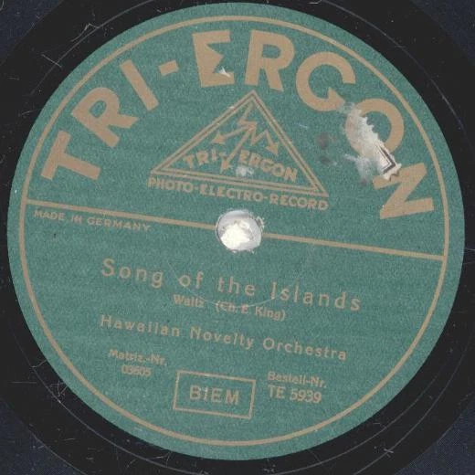 HAWAIIAN NOVELTY ORCHESTRA - Song Of The Islands / Pagan Love Song EUR ...