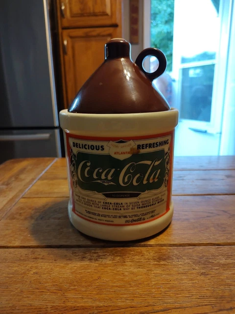COCA-COLA SYRUP LABEL Jug Cookie Jar 1993 £32.94 - PicClick UK