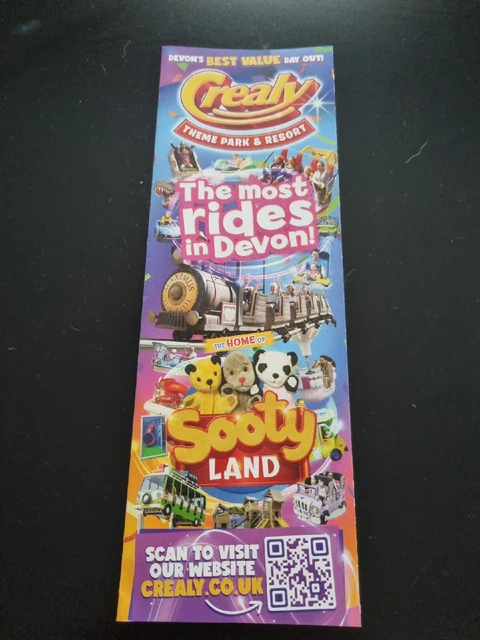 CREALY THEME PARK Leaflet, January 2023, Devon £1.00 - PicClick UK