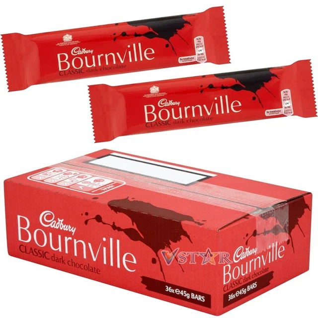36 X CADBURY Bournville Classic Dark Chocolate Bar. 37.5g Each Bar. EUR ...