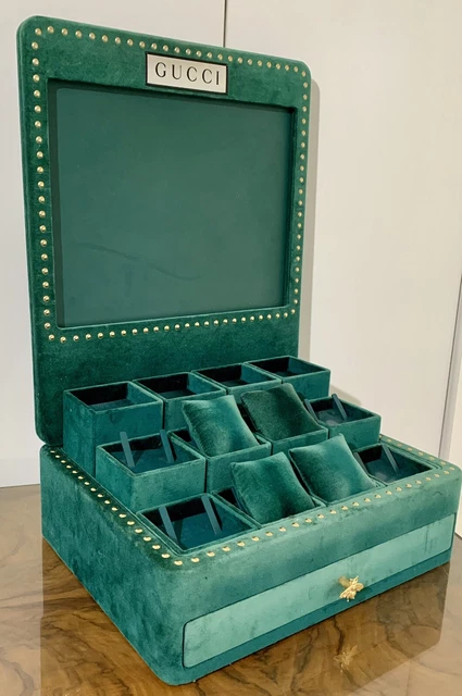 GENUINE GUCCI WATCH & Jewellery Shop Counter Display Box Removable ...