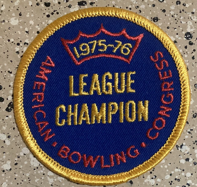 VINTAGE 1975-76 LEAGUE Champion ABC Embroidered Patch Sports American ...