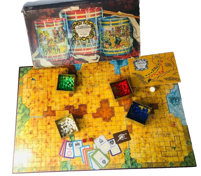 BOARD GAME CAMPAIGN Waddingtons Rare Military Vintage 1971 ra £16.07 ...