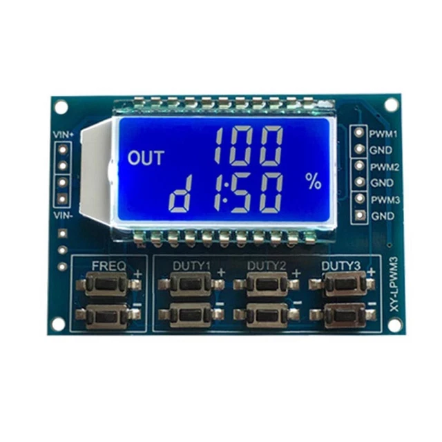 Xy Lpwm3 Generatore Di Segnale Display Lcd Con Uscita Pwm Regolabile A 3 Canali Eur 802 