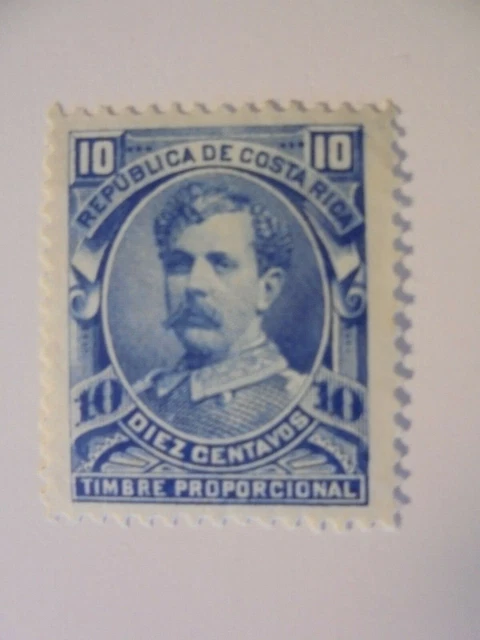COSTA RICA/TIMBRE PROPORCIONAL/RAMON Bernardo Soto Alfaro 1854-1931/10 Centavos EUR 1,00 ...