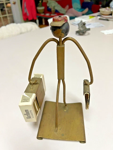 ART DECO 1940'S Johnny Bell Hop, Phillip Morris, brass/wood £111.78 ...