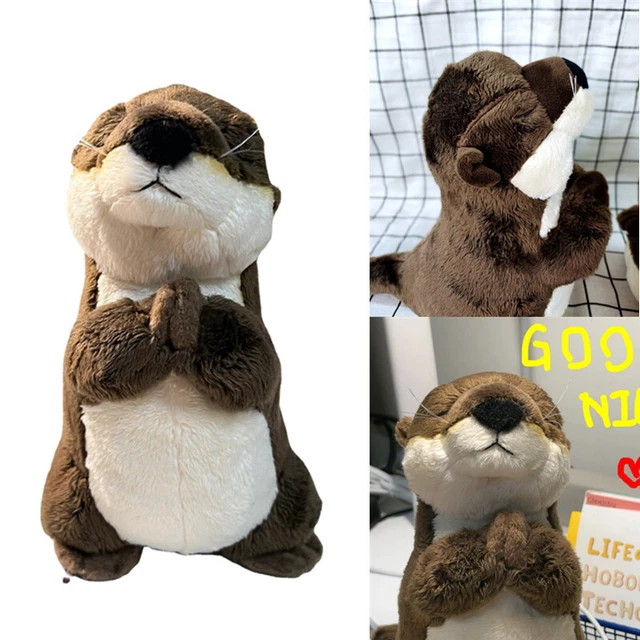 PLUSH TOY CUTE Otter Japanese Style Stuffed Animal Praying Otter Plush Doll Gift £9.70 - PicClick UK