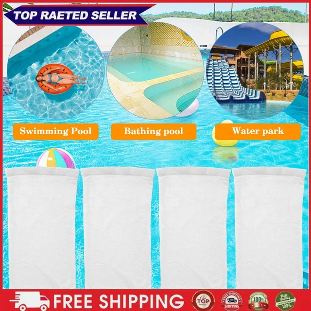 SWIMMING POOL SKIMMER Basket Filter Bag Pool Maintenance (30 Pack White ...