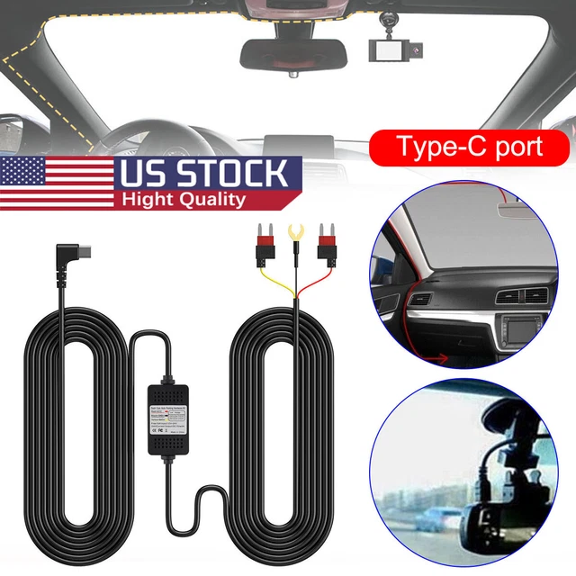 CAR DASH CAM Hardwire Kit For Fuse 12V--24V to 5V/3A Type C Port Hard ...