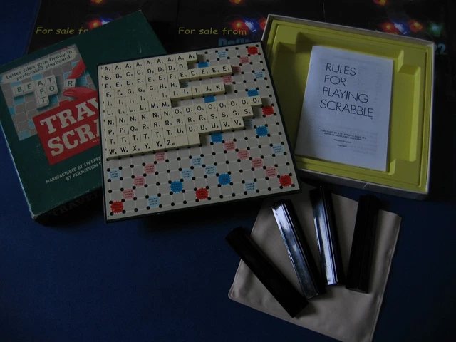 SCRABBLE TRAVEL GAME 1958 Vintage By Spears VGOOD/fair condition £14.89 ...