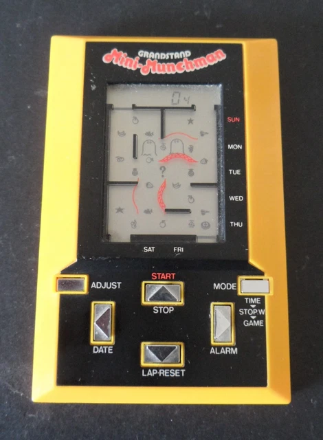 VINTAGE GRANDSTAND MINI-MUNCHMAN Electronic Hand Held Game 1981 £31.91 ...