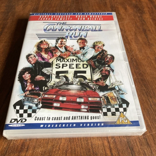 THE CANNONBALL RUN (DVD) Burt Reynolds Farrah Fawcett Roger Moore Dom ...