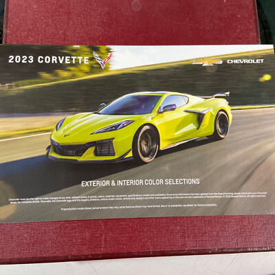 2023 CHEVROLET CHEVY Corvette C8 Z06 Factory Color Chip Brochure Usa ...