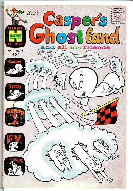 CASPER’S GHOSTLAND #60 (Harvey) May 1971, Spooky, Wendy, Ghostly Trio ...