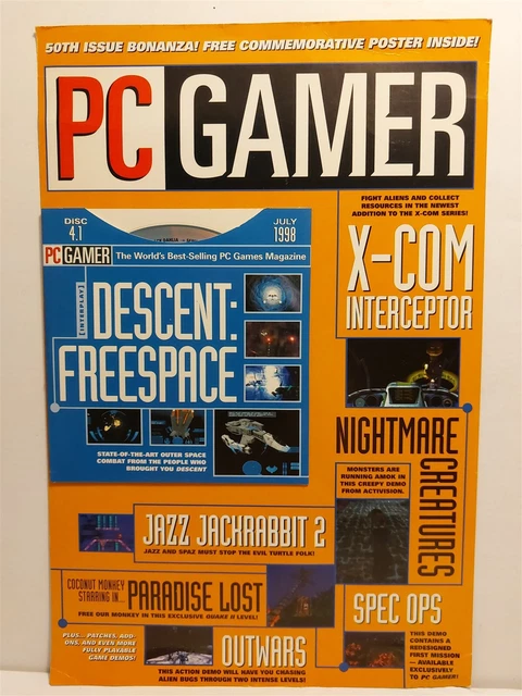 PC GAME DEMO Disc From Pc Gamer Magazine July 1998 - Disc Only $12.50 ...