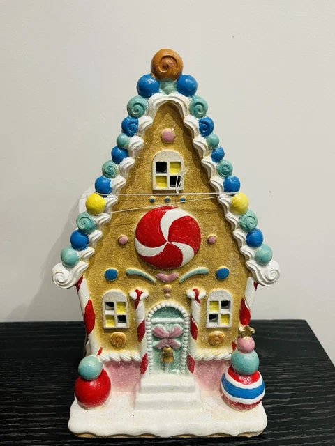 TK MAXX CHRISTMAS Candy Cane Iced Gingerbread Light Up Pink & Mint ...