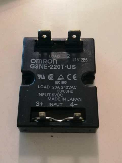 OMRON SOLID STATE RELAY G3NE-220T-US LOAD 20A 240VAC 50/60Hz £16.70 ...